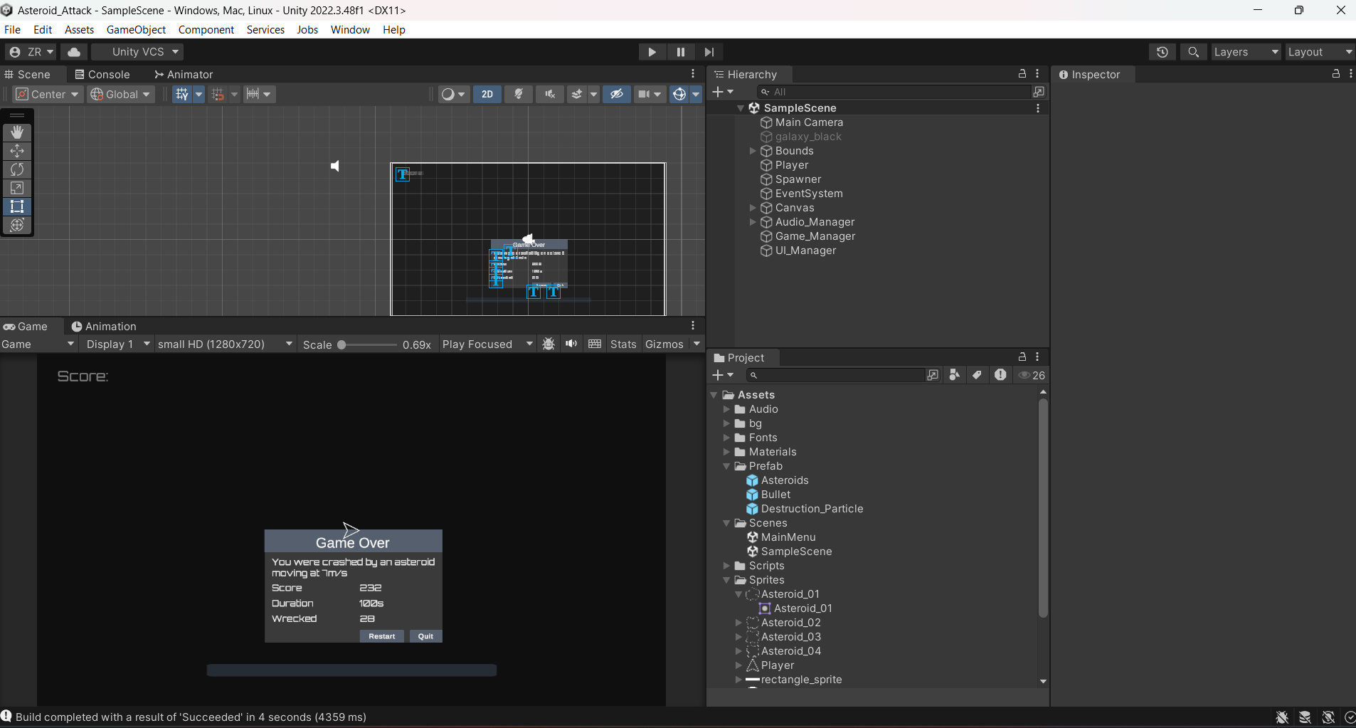 Asteroid Attack by zBakra