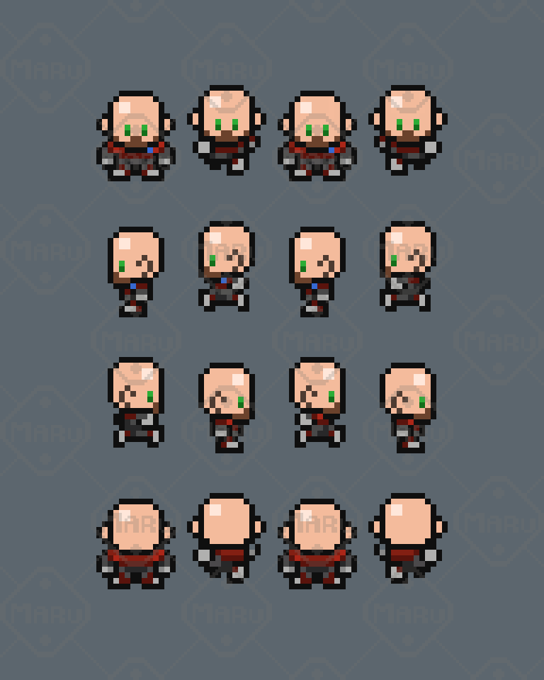 Sci-Fi Characters Vol. 2 — Top-Down Pixel NPCs by Maru