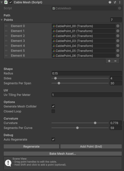 Cable Builder – Wires Tool for Unity by motiporkkana