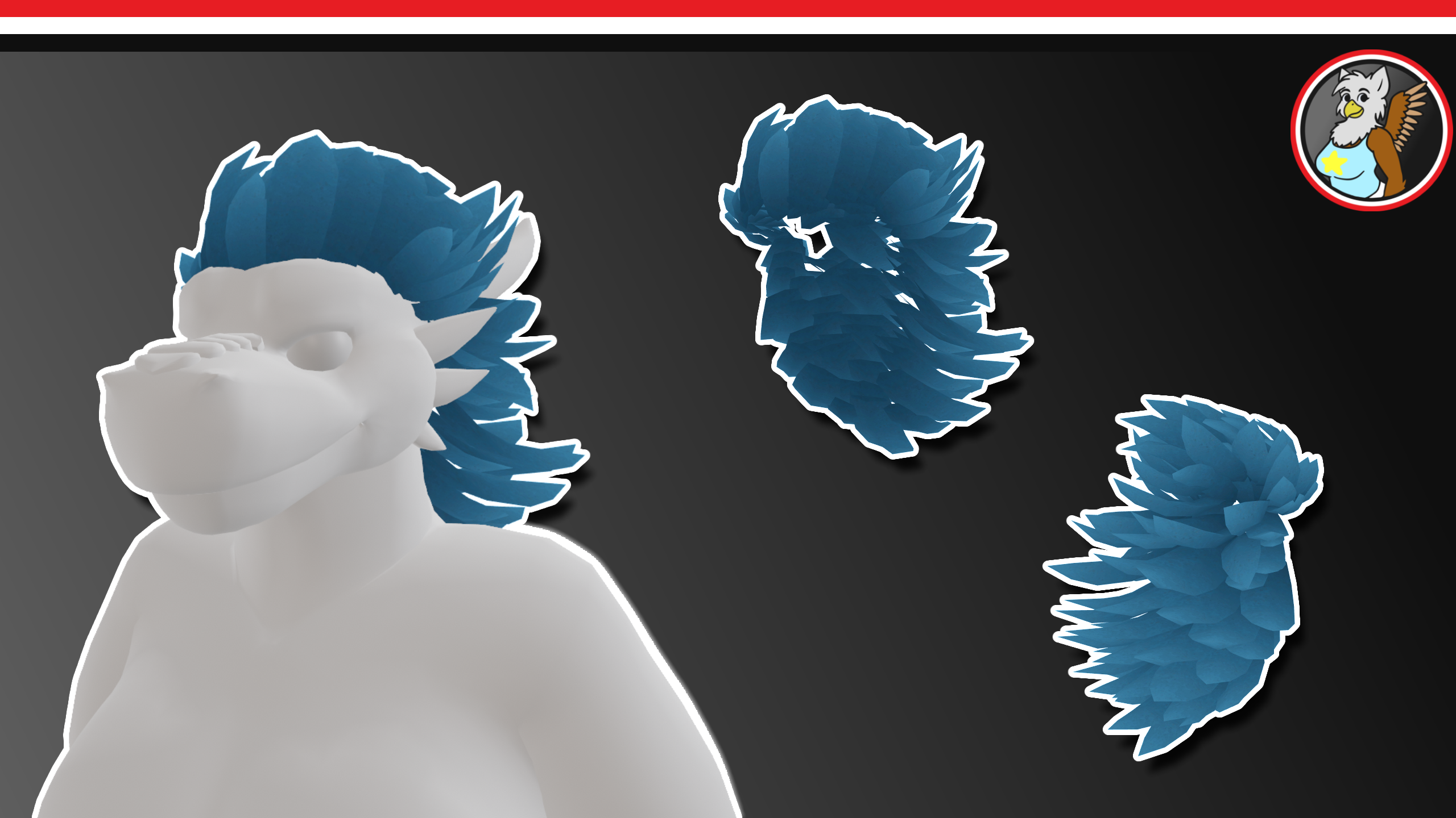 EX Feather Hair Piece by EXGriffins