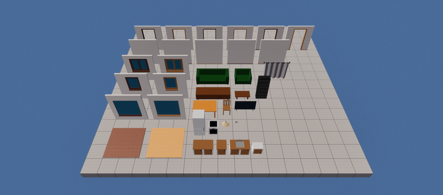 Modular House Asset Pack w/Interaction by Harvey Frankland