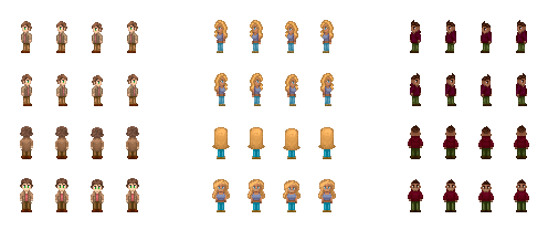 Pixel NPC Pack – Animated Idle & Walk Characters (Top-Down) by Biruk Okami
