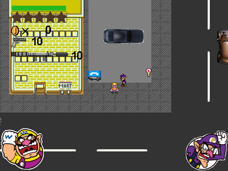 Super Mario City: Urban Fracas (Wireframe Prototype) by James Nowlan