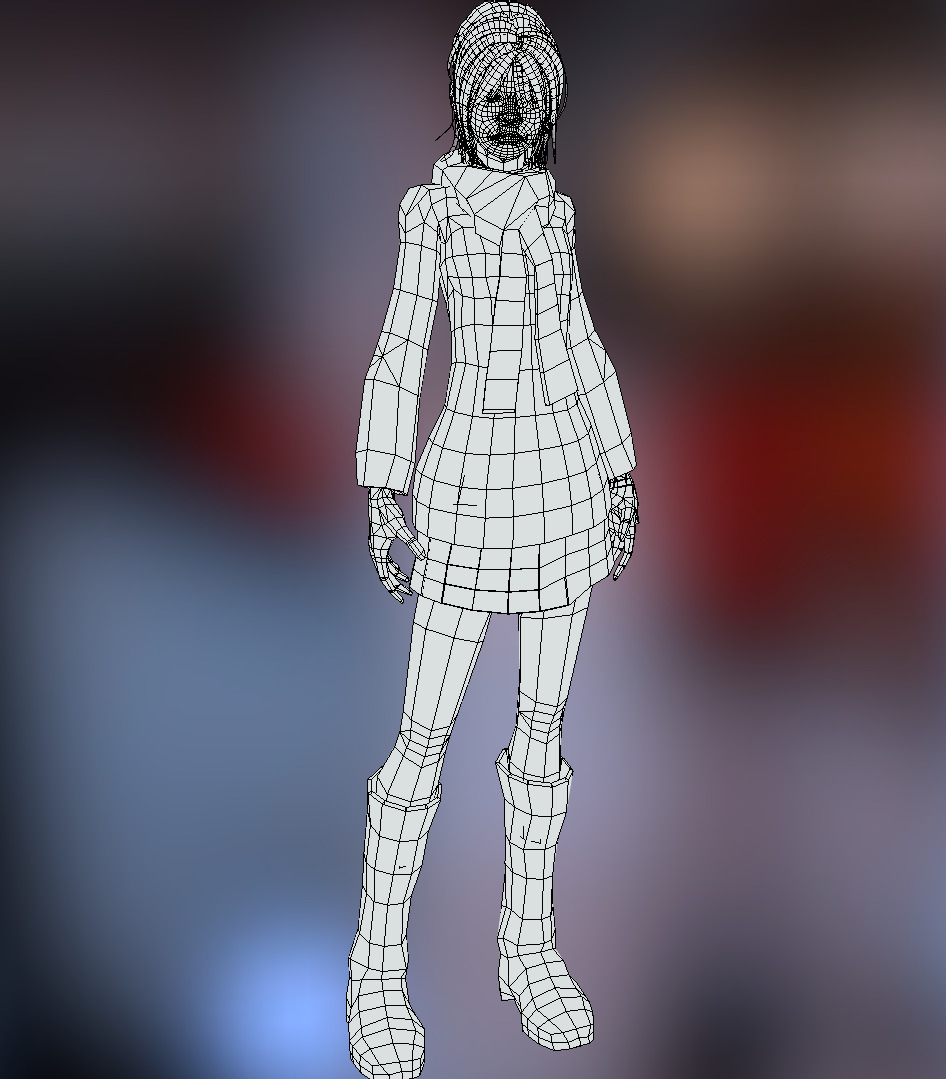 Asian Girl | PS2 style character by McPato