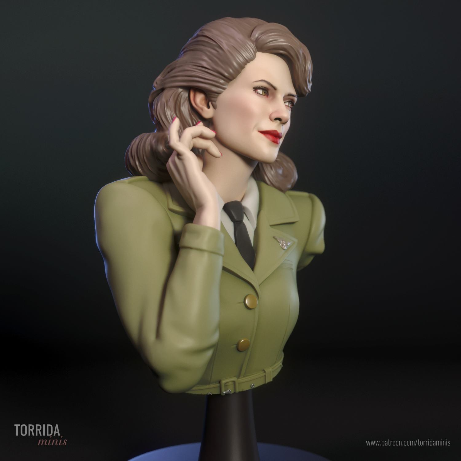 202601 - Peggy Carter bust by Torrida Minis