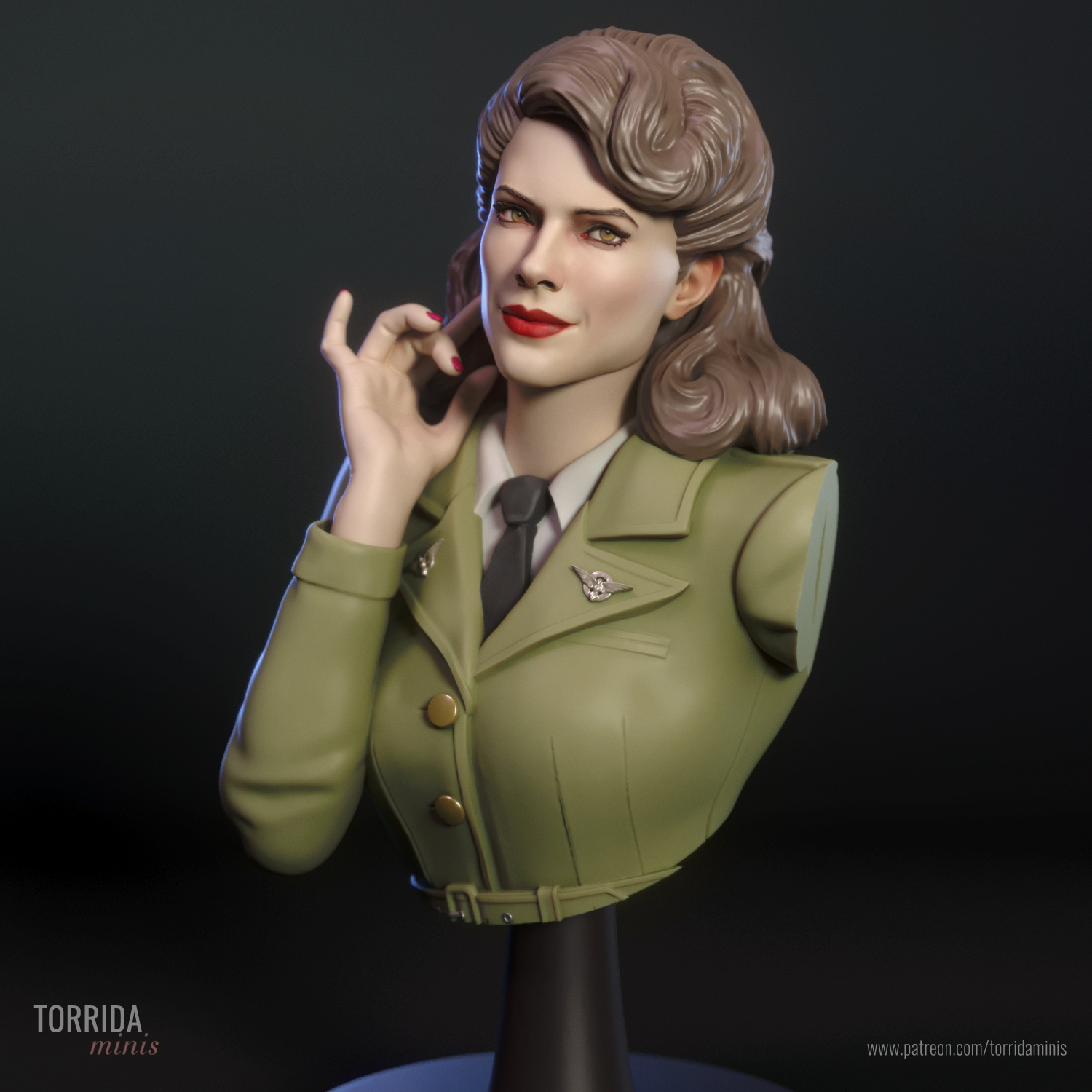 202601 - Peggy Carter bust by Torrida Minis