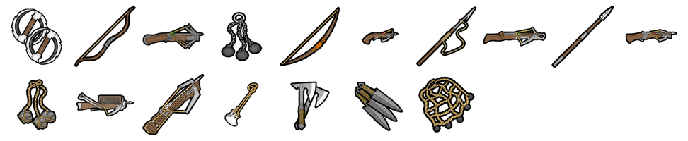 Launch: Medieval Weapons Deeds v1.0.0 (61 sprites + atlases) - Medieval ...