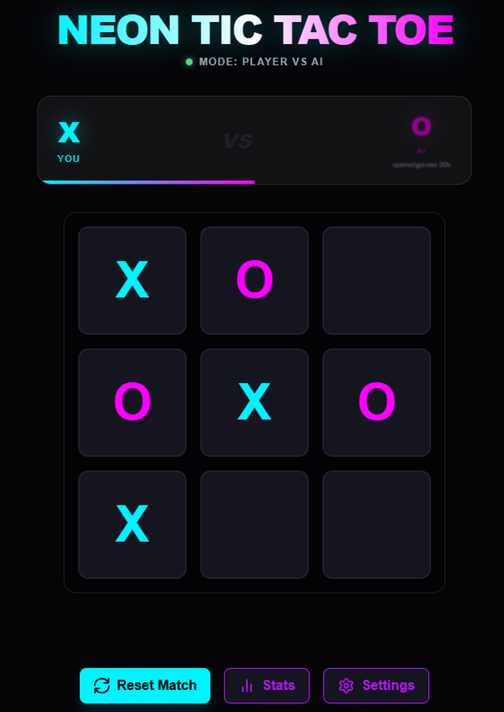 AI Tic Tac Toe by Anefiox