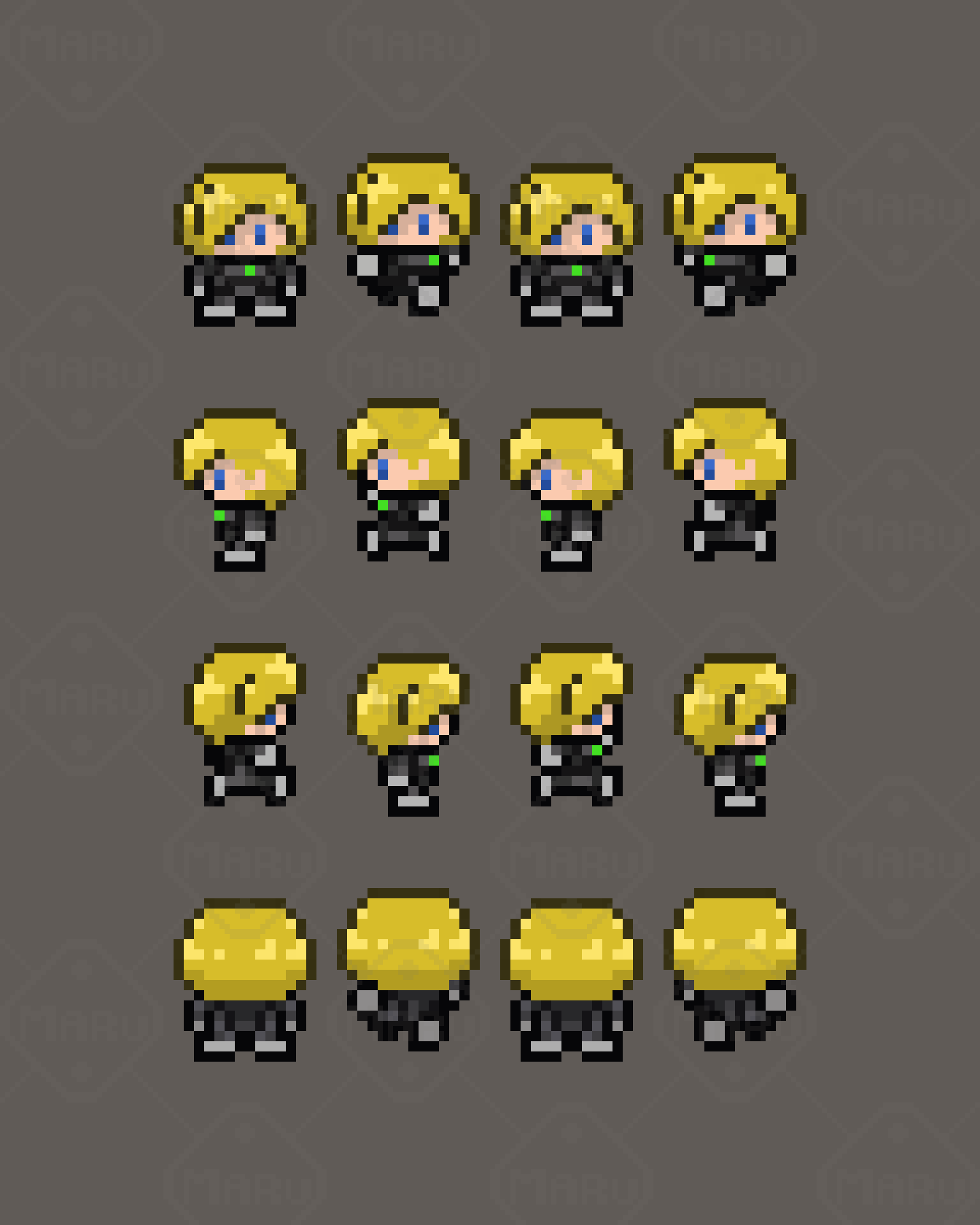 Sci-Fi Characters & Robots Bundle – 12 Animated Top-Down Pixel Art ...