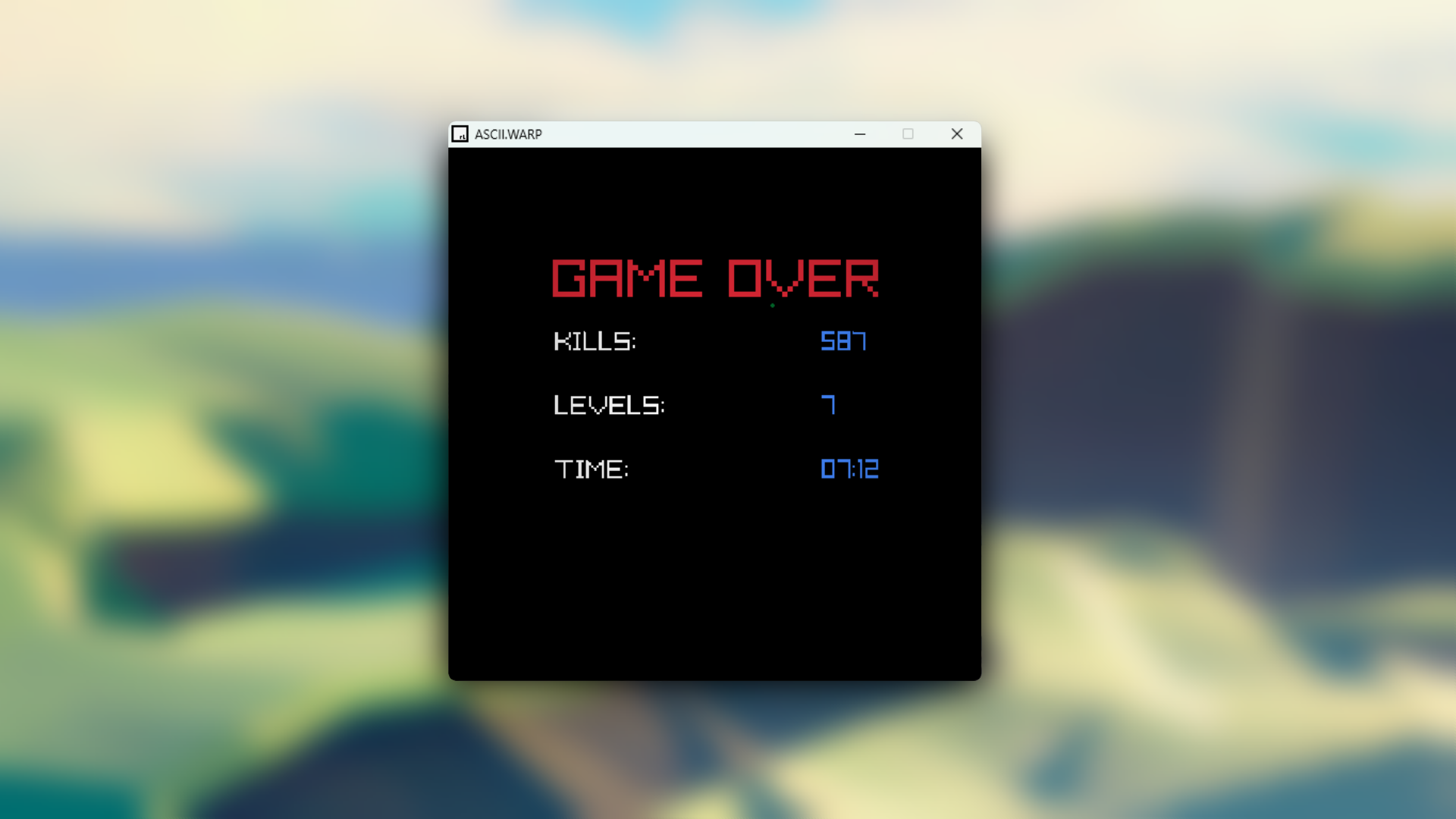 ASCII.WARP by althruist