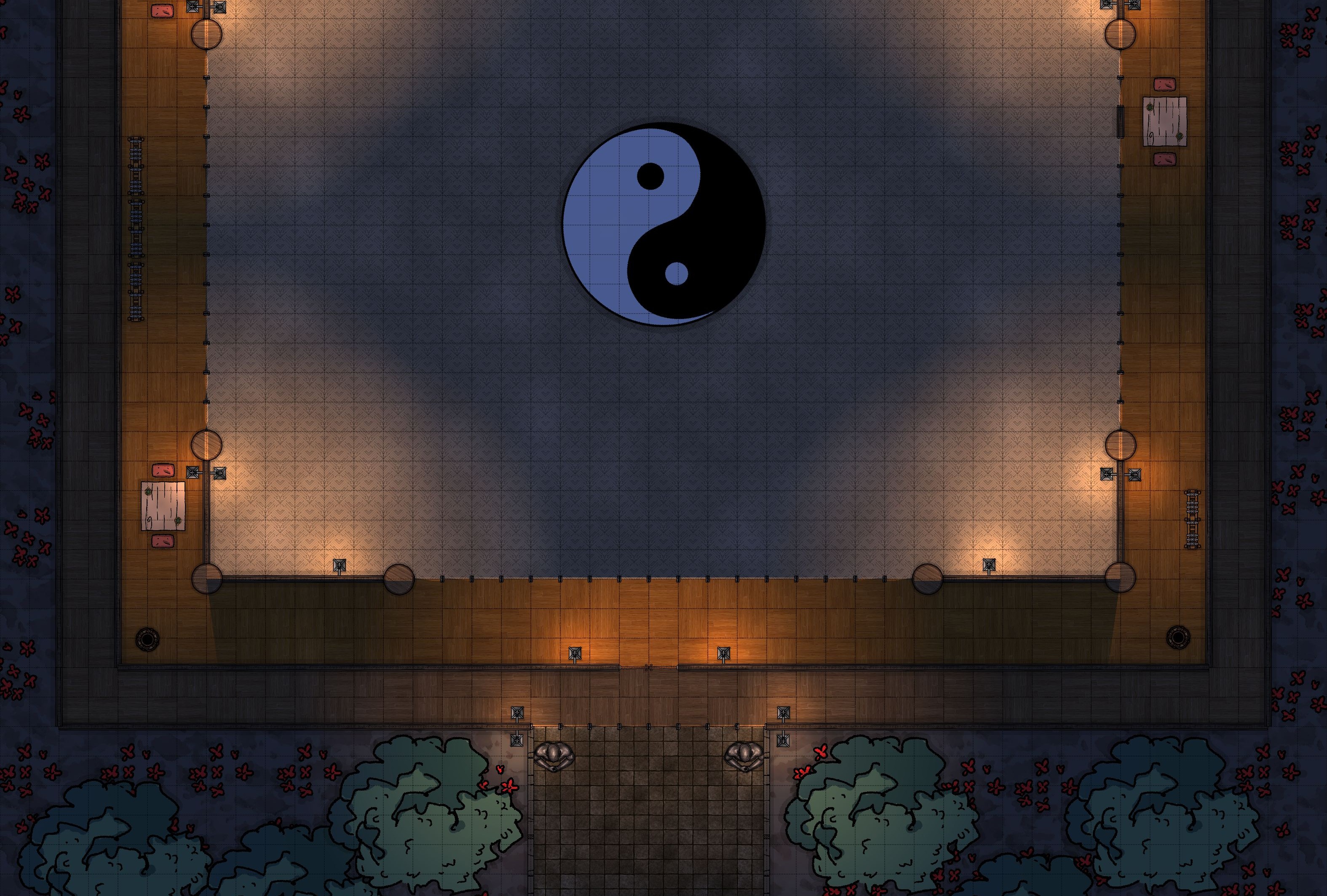 Yin-Yang Dojo [Battlemap + VTT] by Roald Maps