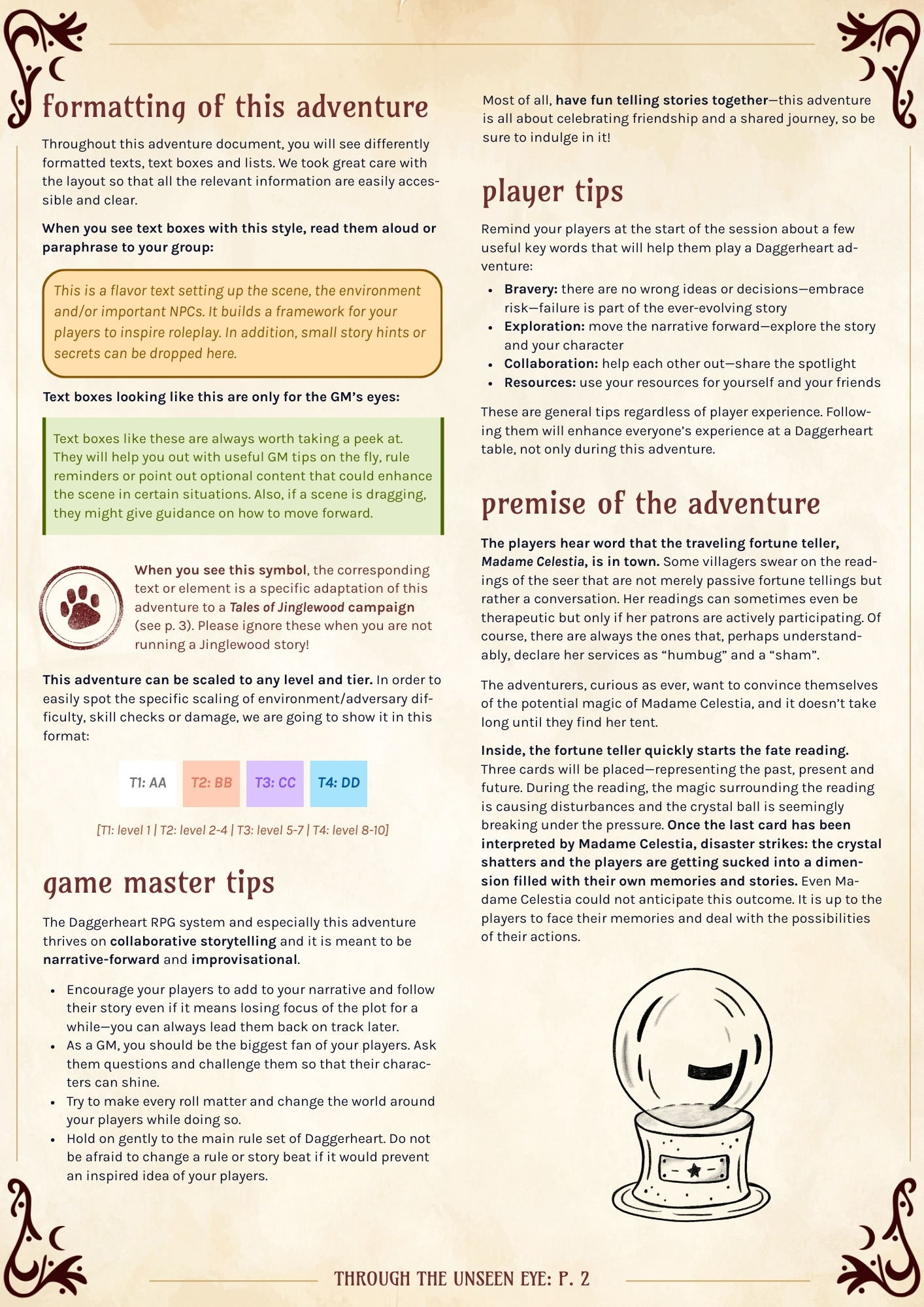 Fortune Telling inspired One-Shot | Daggerheart compatible Adventure ...