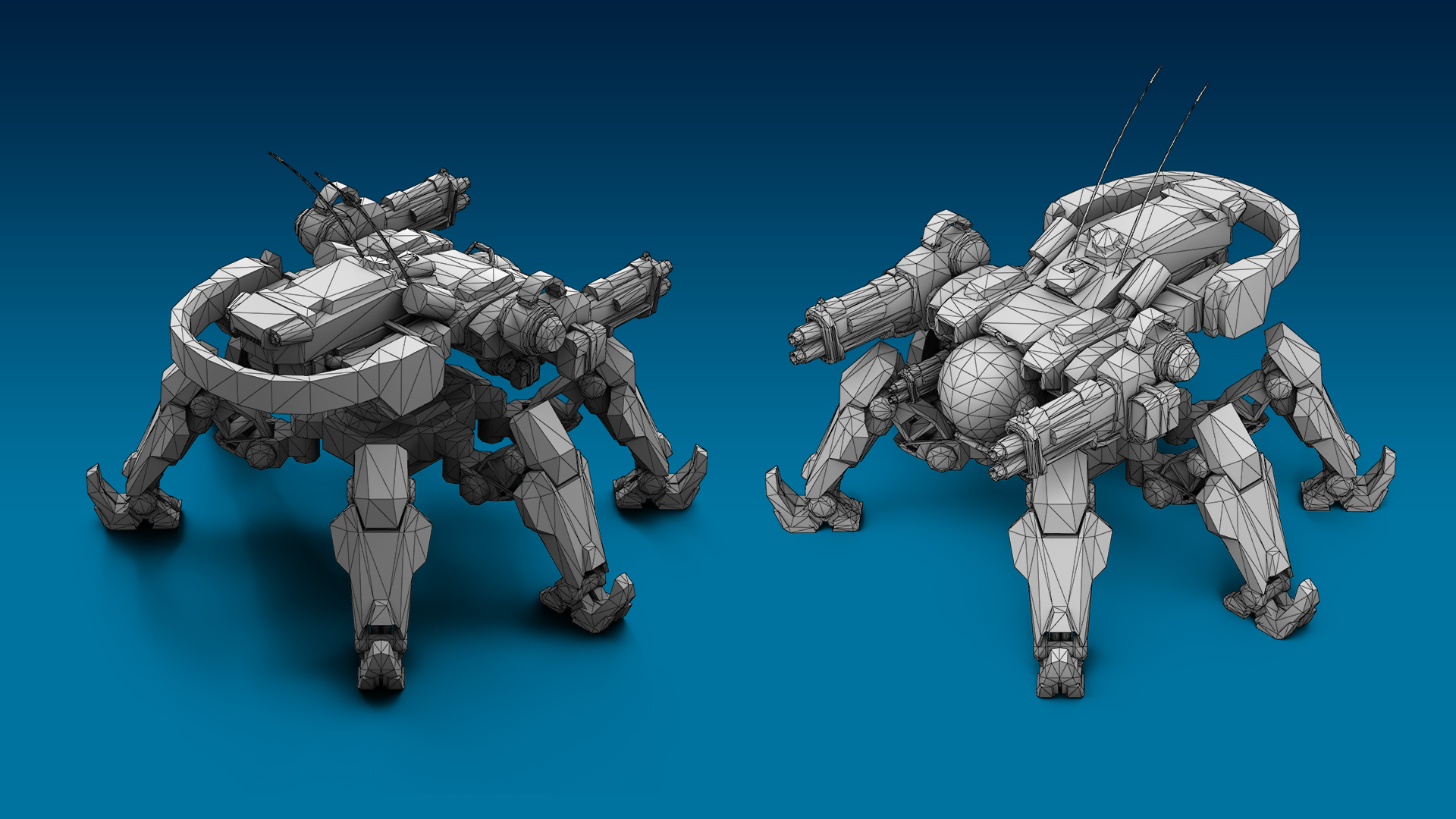 Stylized Sci Fi Mech Robot Asset by RetroStyle Games