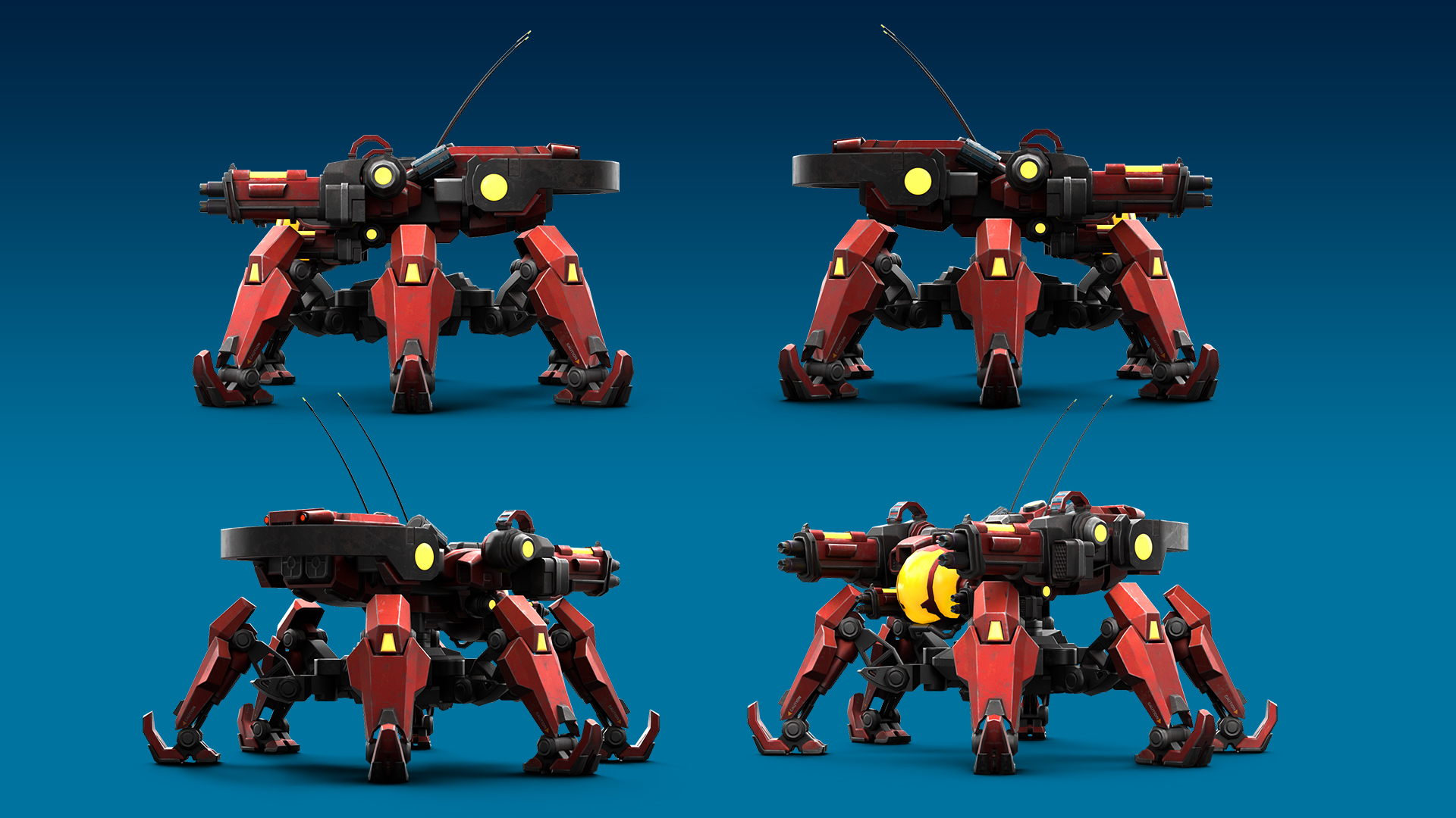 Stylized Sci Fi Mech Robot Asset by RetroStyle Games