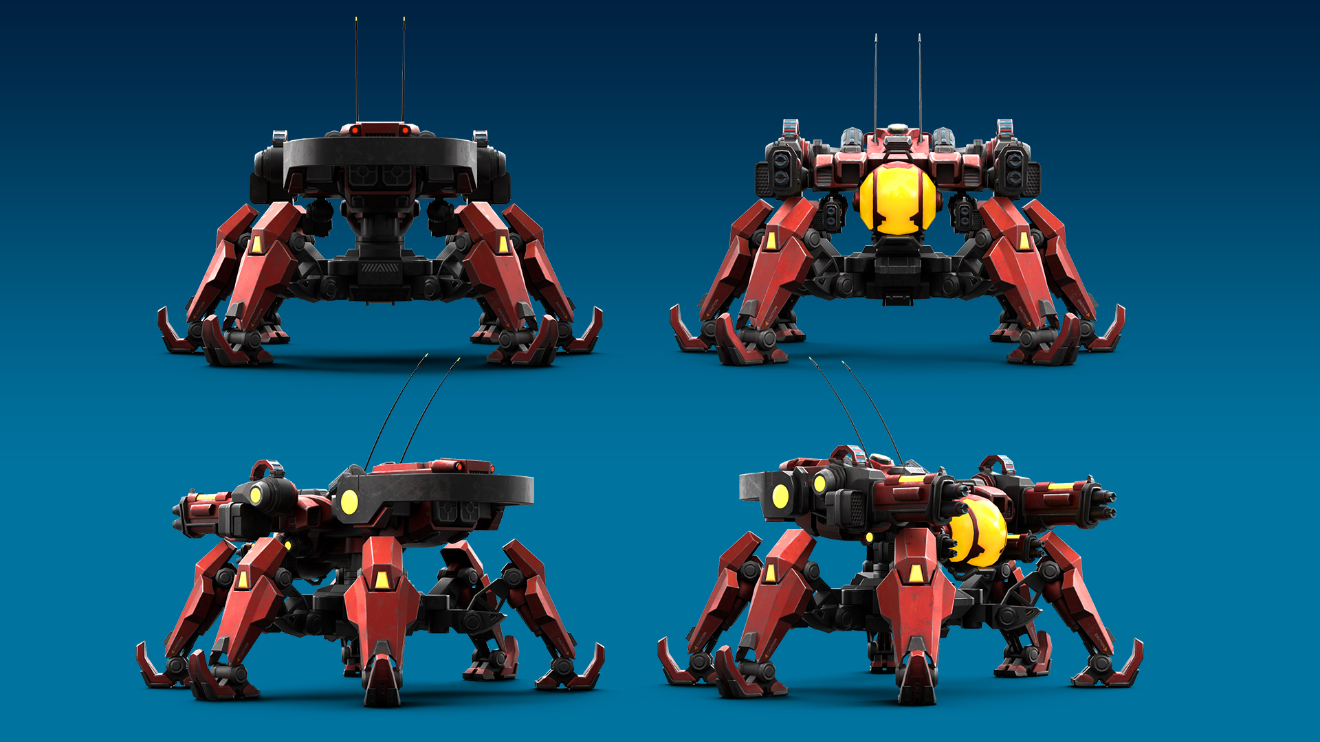 Stylized Sci Fi Mech Robot Asset by RetroStyle Games