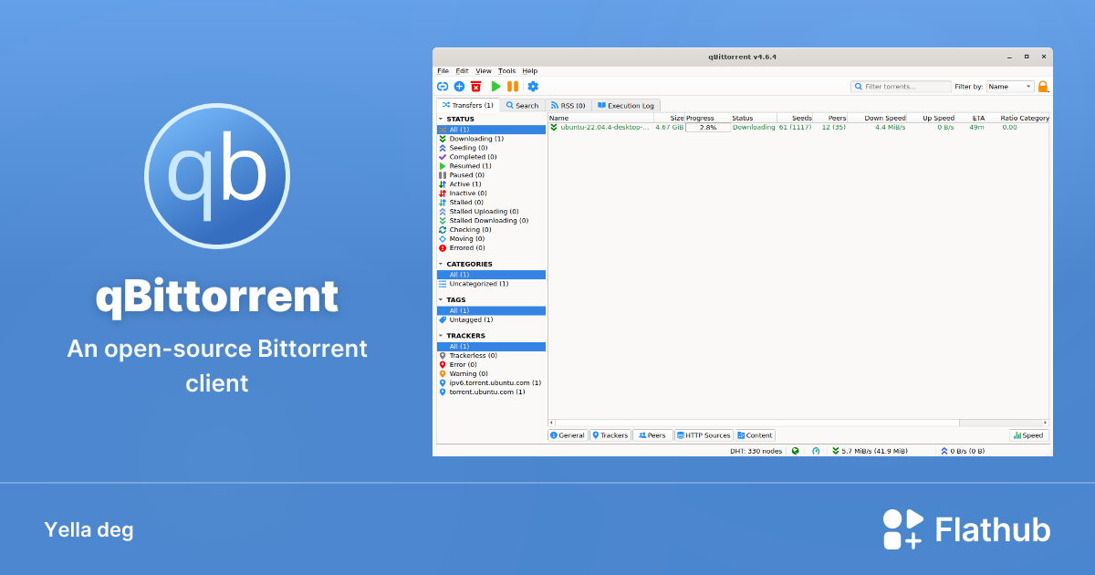 qBittorrent — Free BitTorrent Client - qBittorrent by Clear Arc