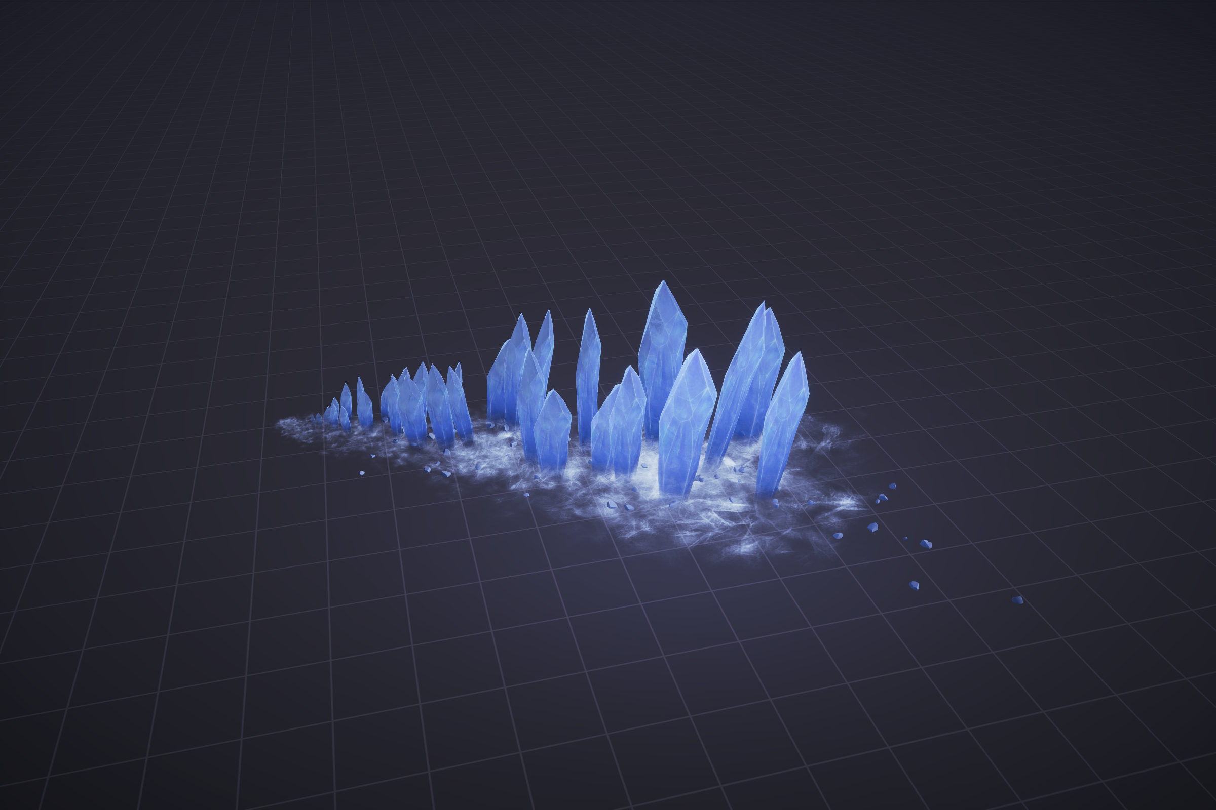 Stylized Ice Impact VFX For Unity by FlexUnit