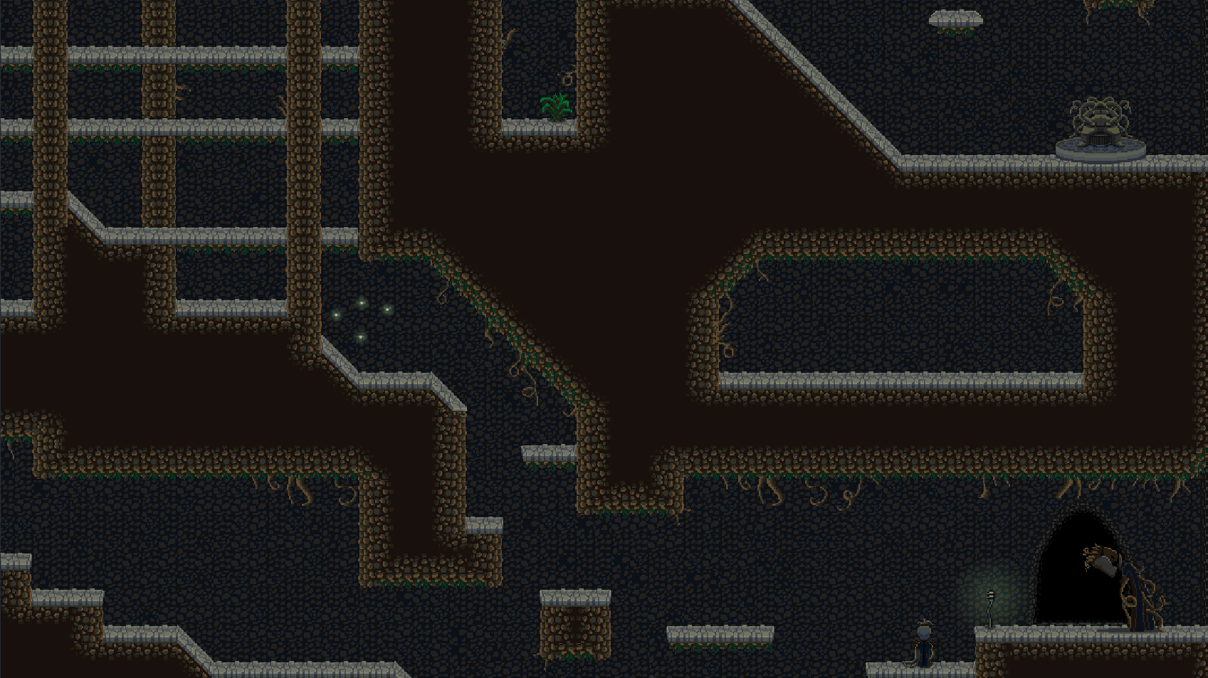 Dark Cavern Tileset – Underground Environment by Dlou Saiyan