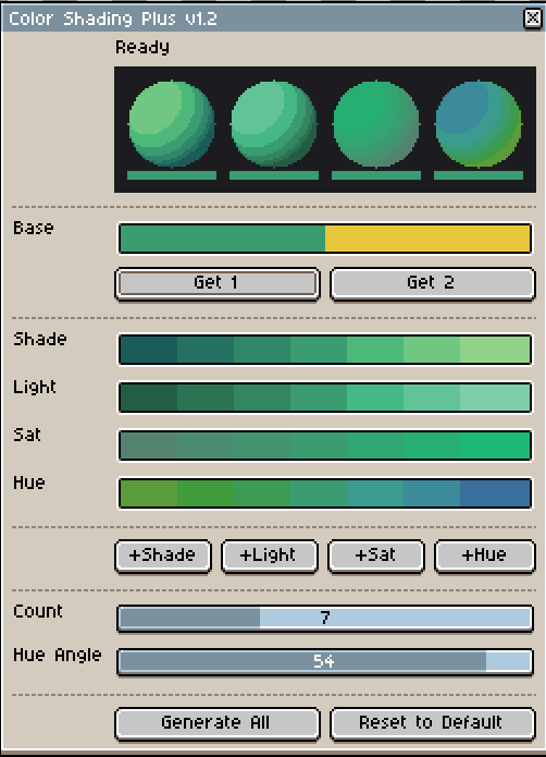 Free Aseprite Script: Color Shading Plus v1.2 - aseprite color shading ...