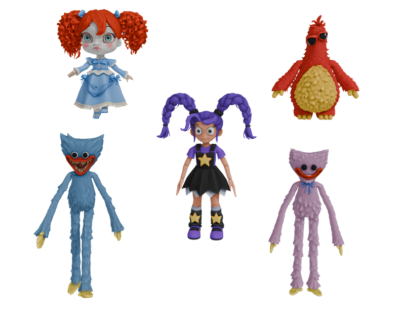 Poppy playtime 3d animated characters by KAG3D