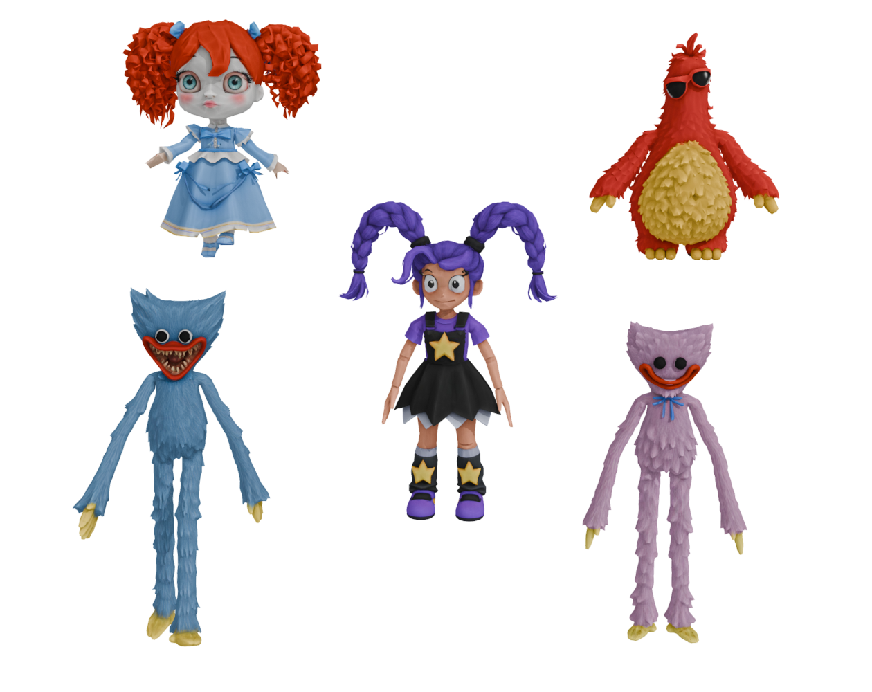Poppy playtime 3d animated characters by KAG3D