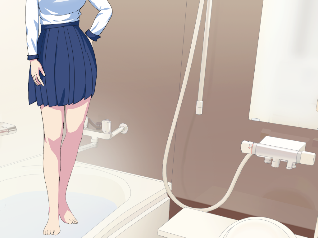 My First Visual Novel Character Sprite Pack - Hana School Girl by IAMST