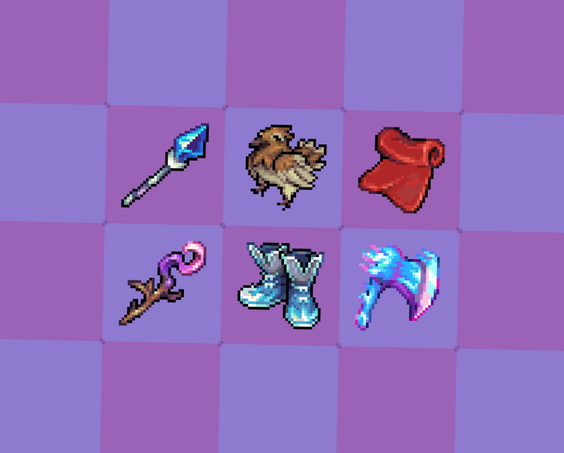 100+ 32x32 Magic RPG Items by RunninBlood