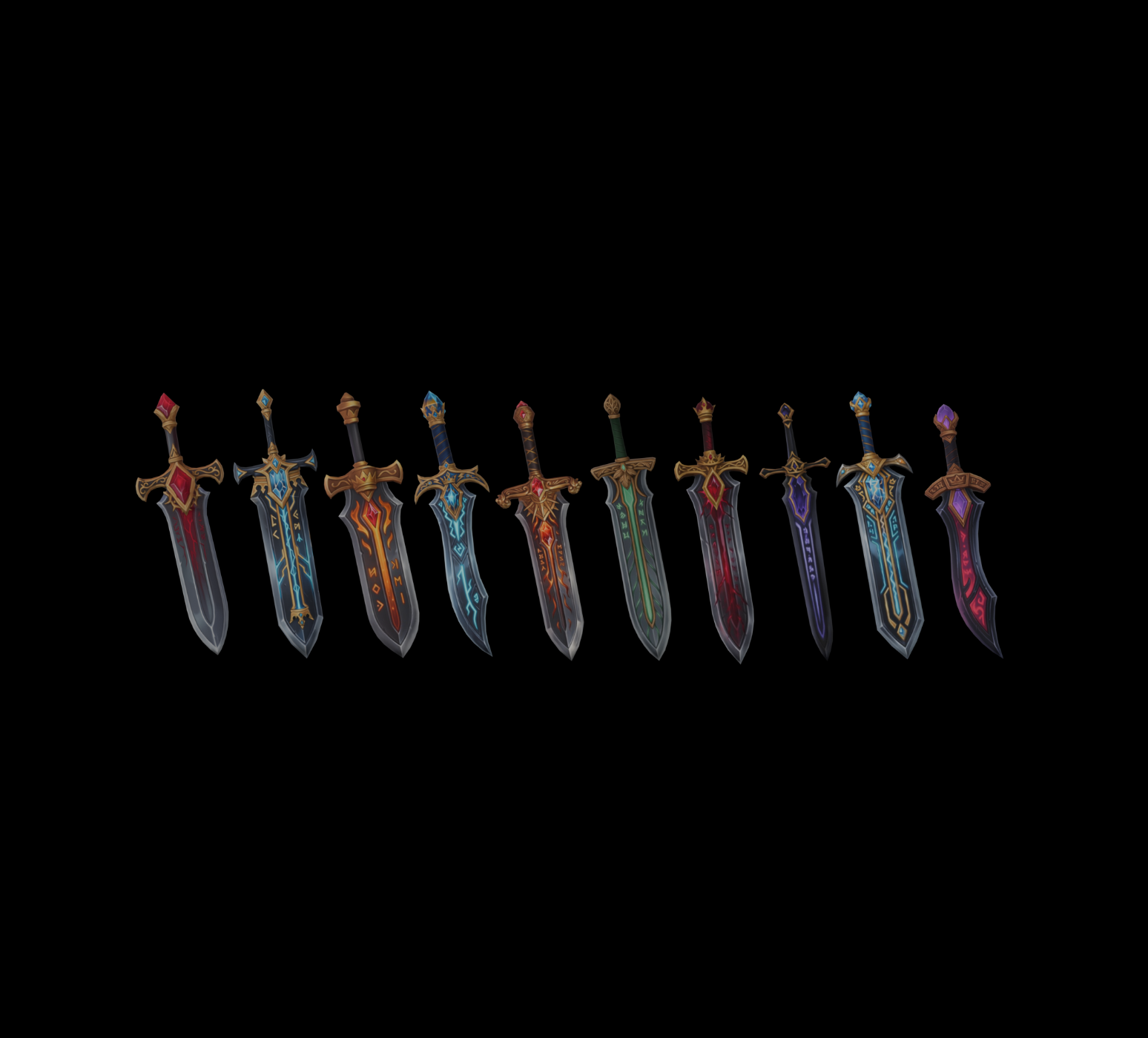 Royal Swords Pack - 3D Models & Icons by Nixdev