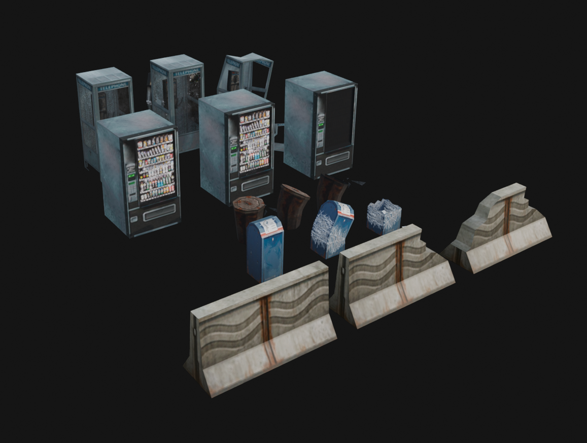 Street Asset Pack - PS1 Style by S1lMoon