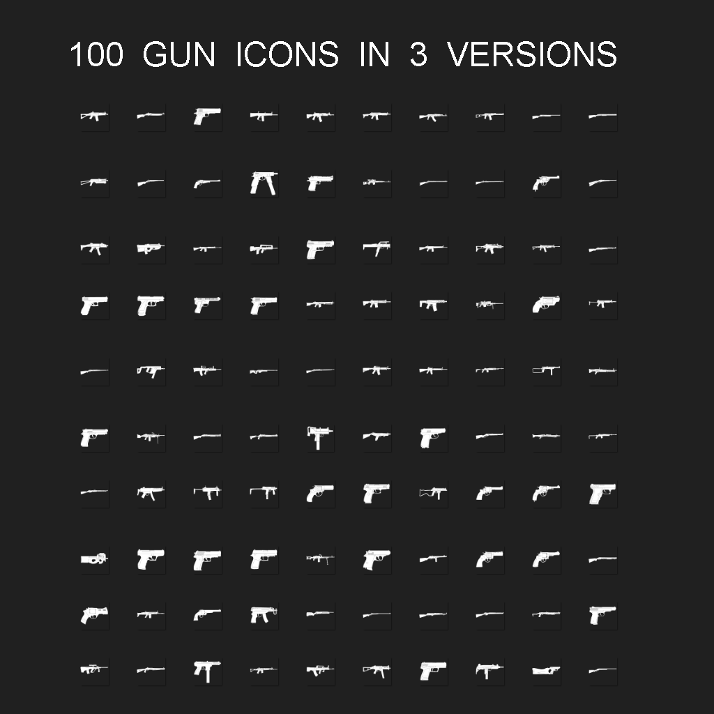 Gun Icons by Joyful Jester