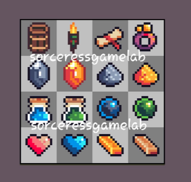 Roguelike Sprites(Extended version) by SorceressGameLab