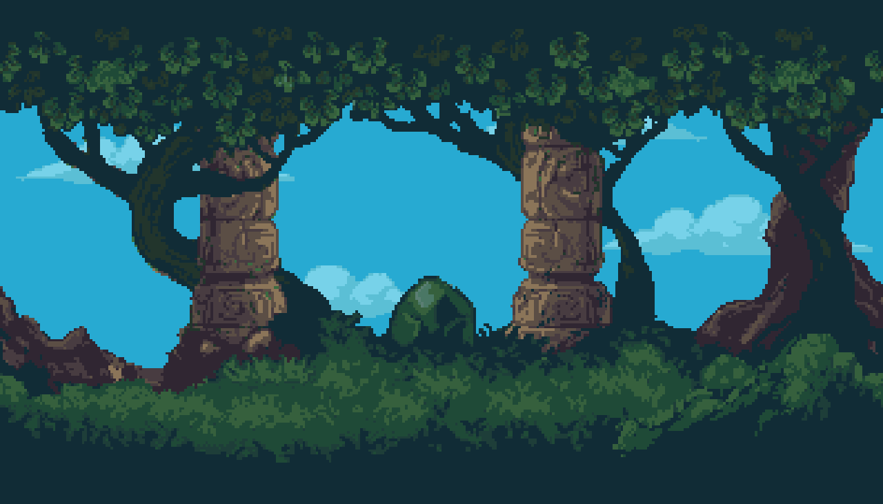 Forest Adventure – 2D Pixel Art Platformer Asset Pack (32x32) by Pozac