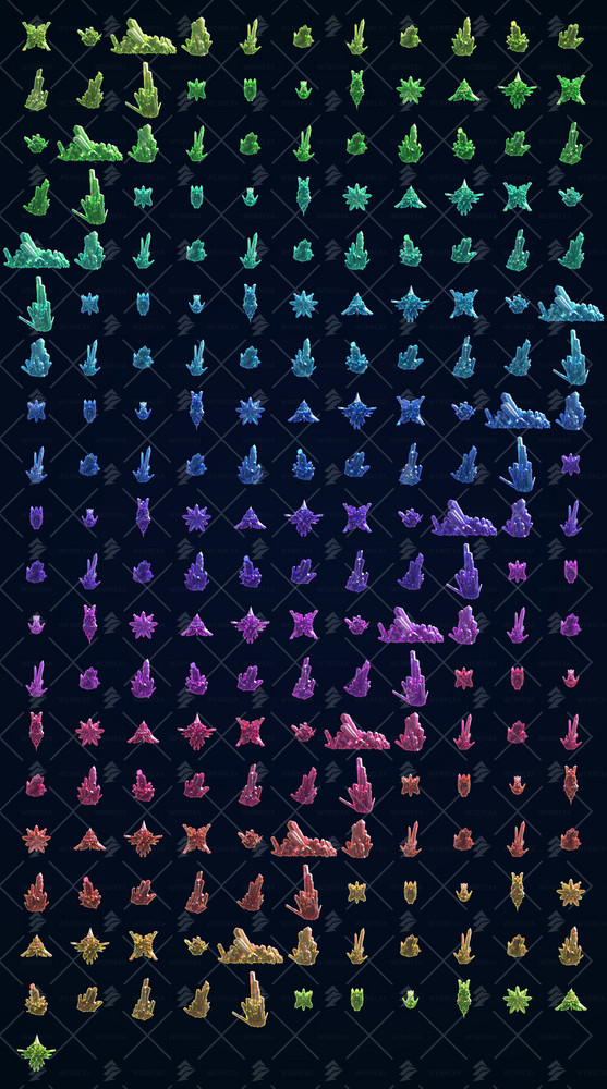 Assets: 2D Crystal Sprites by Wenrexa