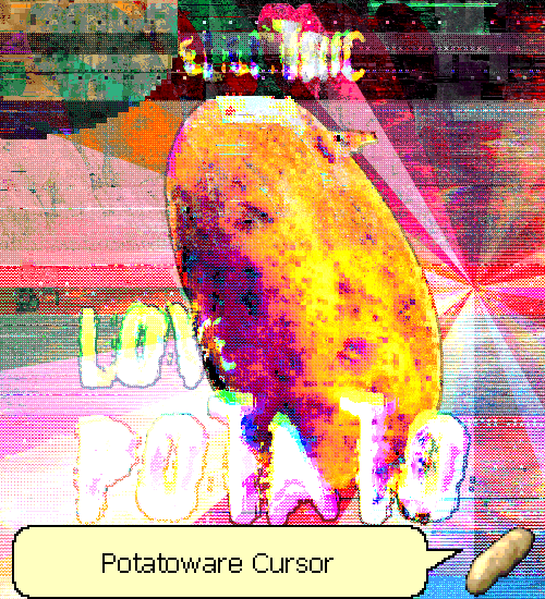 Electric Love Potato: Potatoware Cursor by alienmelon