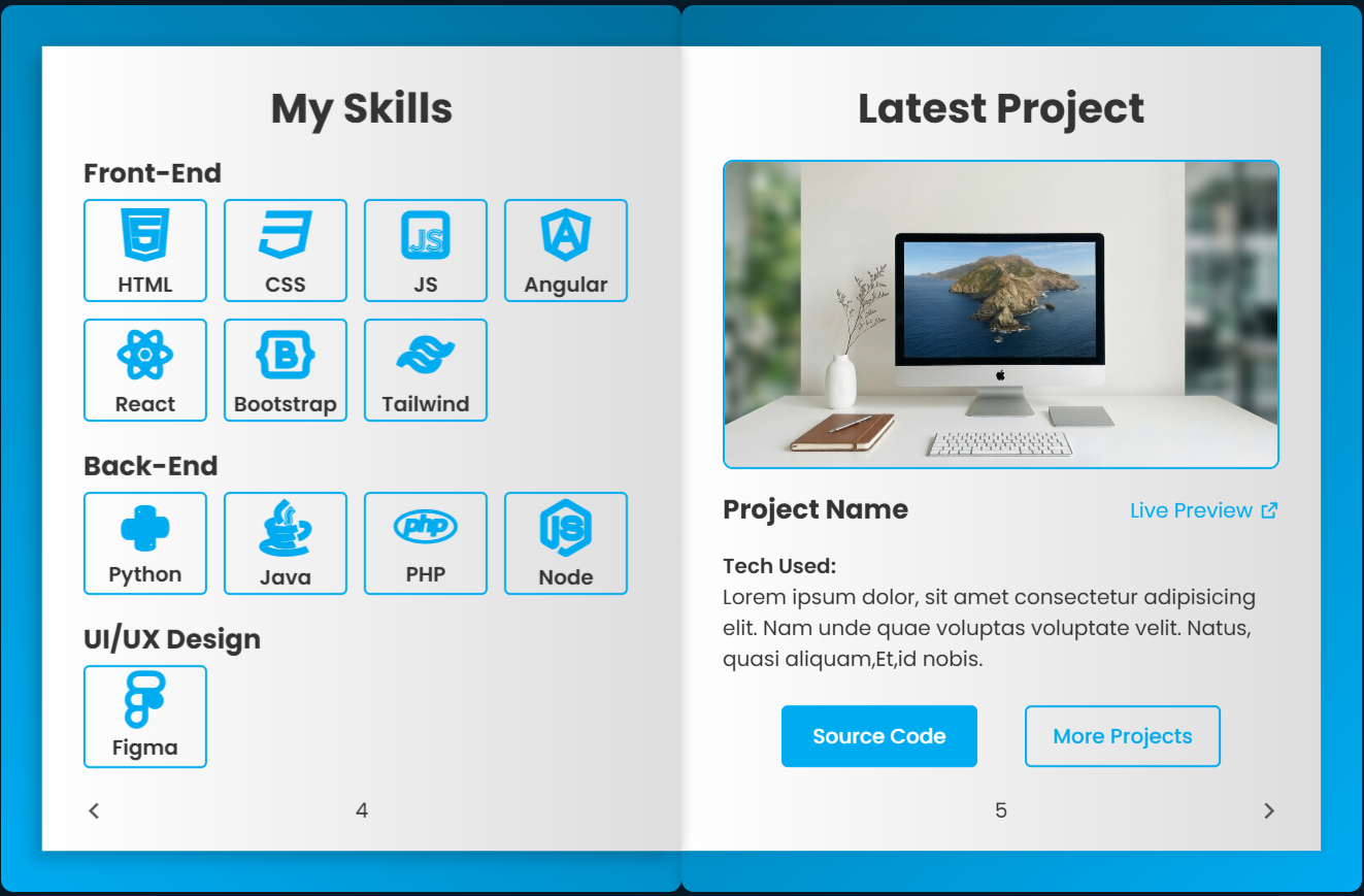 Flipbook-Resume by KuldiWebpTemplates