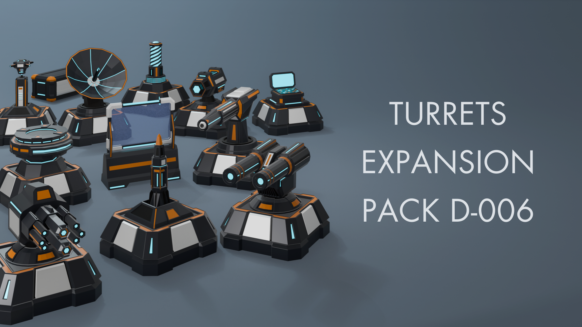F-006 Released — Sci-Fi Turrets Expansion Pack - Low Poly Sci-Fi ...