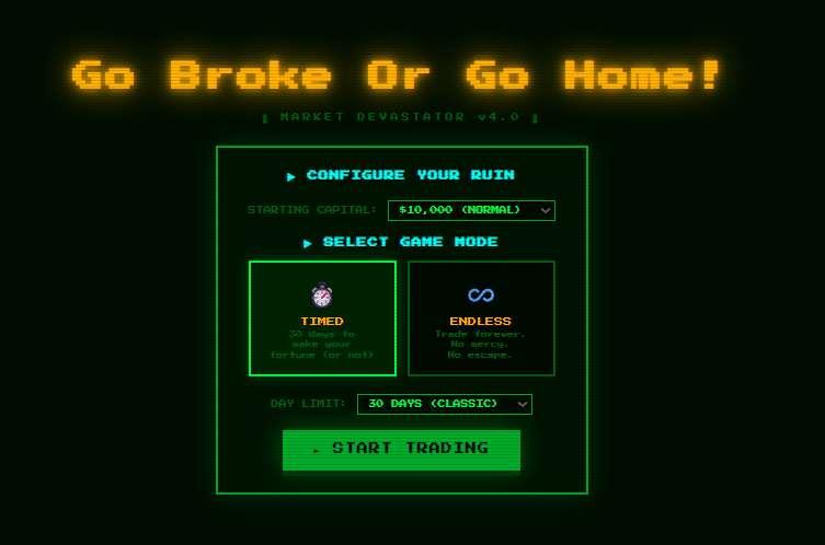 Go Broke Or Go Home! by MrWray