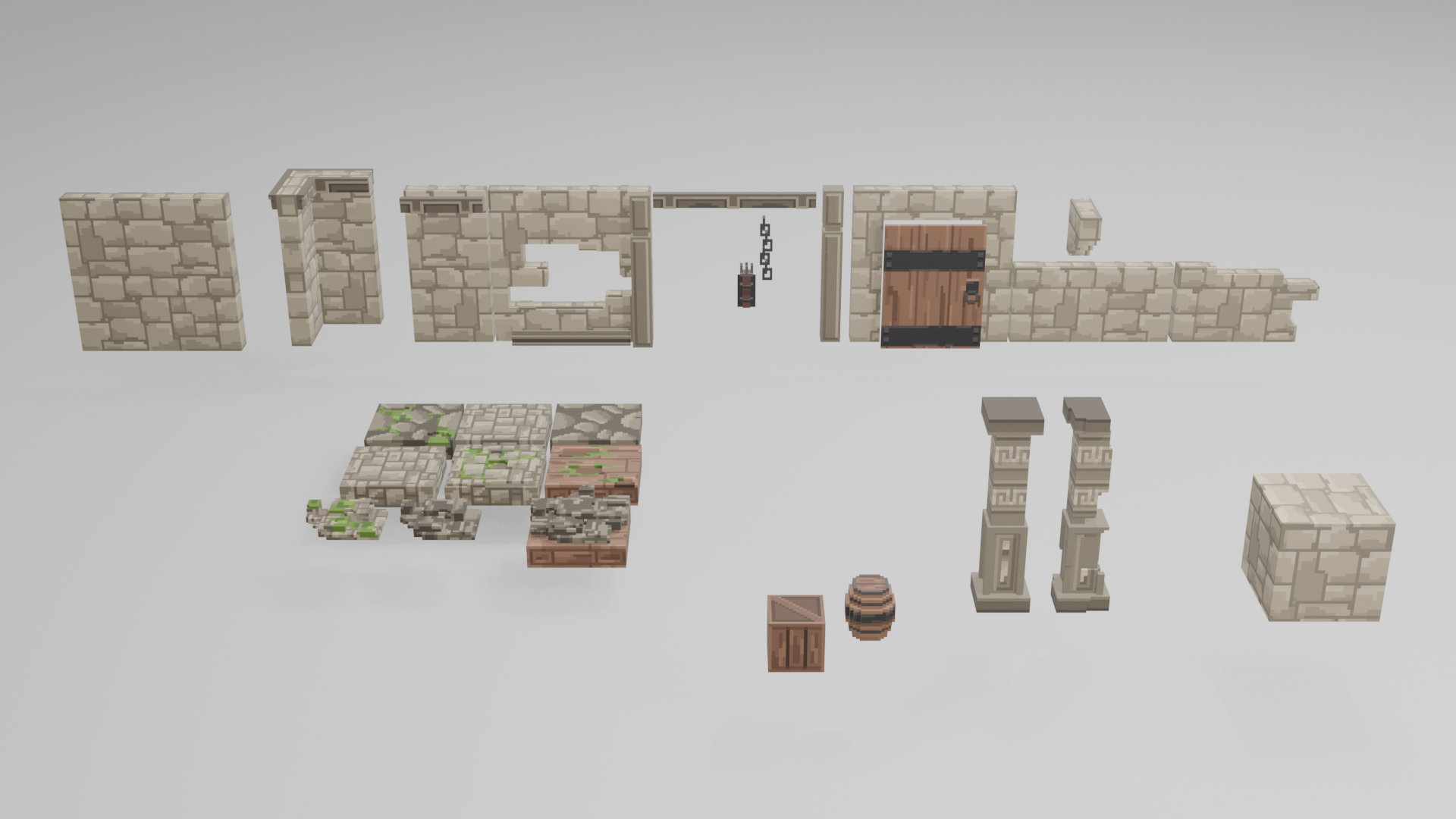 Voxel Modular Dungeon Kit – Low Poly Environment Pack by Arcanaip