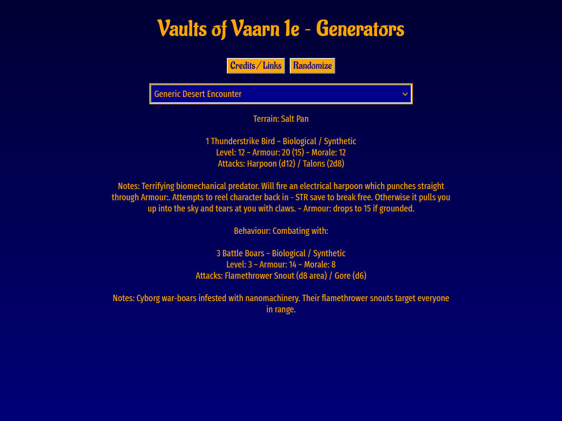 Vaults of Vaarn 1e ~ Generators by MKNaomi-Publications