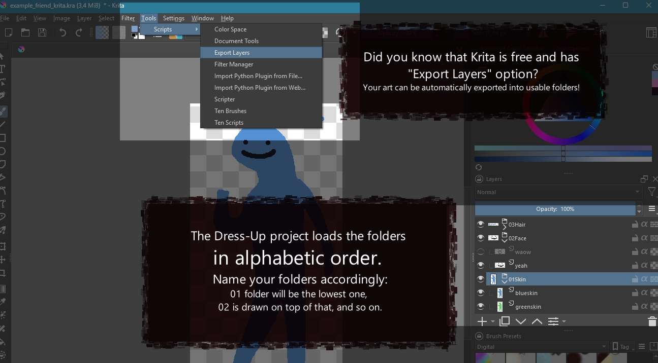 Image Folder to Dress-Up Game in Godot by MX176