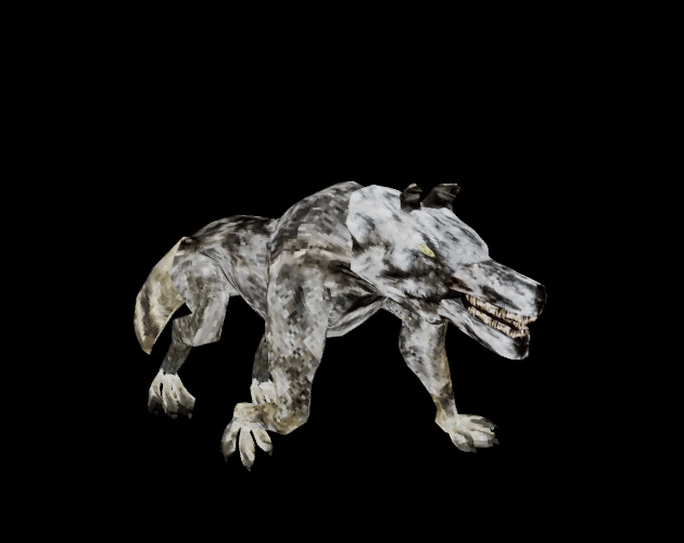 OWARG THE BROKEN WOLF – PSX RETRO NATURE ANIMALS by imaginais