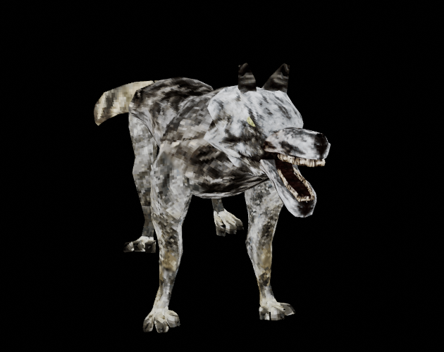 OWARG THE BROKEN WOLF – PSX RETRO NATURE ANIMALS by imaginais