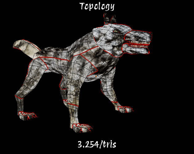 OWARG THE BROKEN WOLF – PSX RETRO NATURE ANIMALS by imaginais