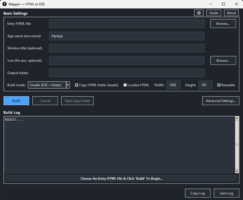 Wapper - HTML To EXE by EyeFly