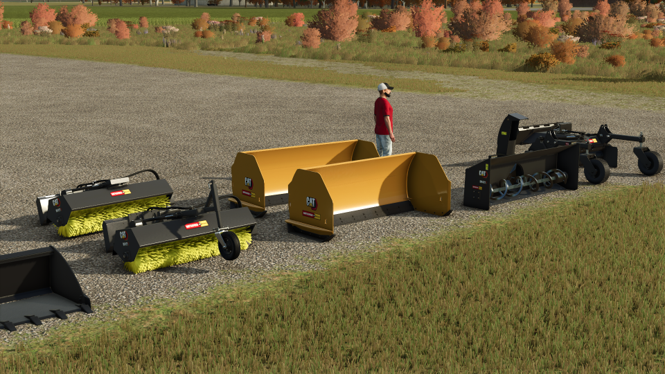 Cat Skid Steer PLow FS25 by The Ontario Landscaper