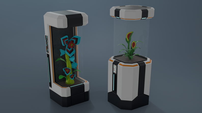 Low Poly Sci-Fi Botanical Systems Pack G-002 by OZEA Studio