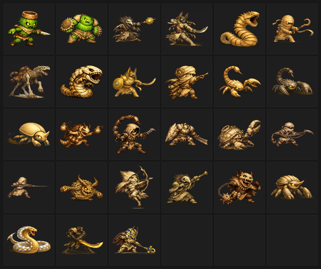 200+ Sideview Battler Monster Sprites (PNG, Transparent Alpha ...