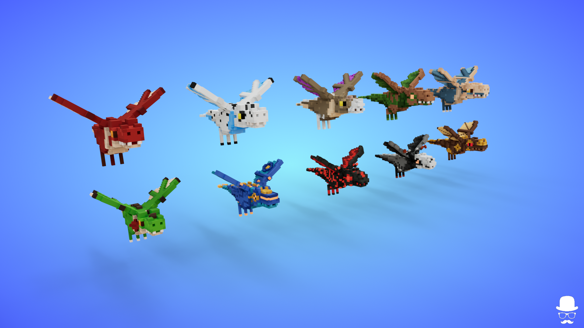 Voxel Baby Dragons Pack by MrMGames