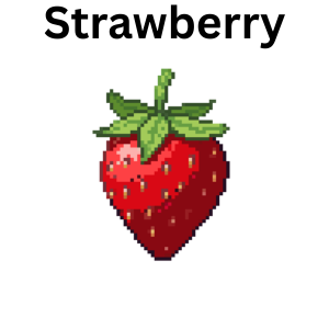 🍎 5 Fresh Fruit Items – Pixel Art Pack by Pixel-Dixel