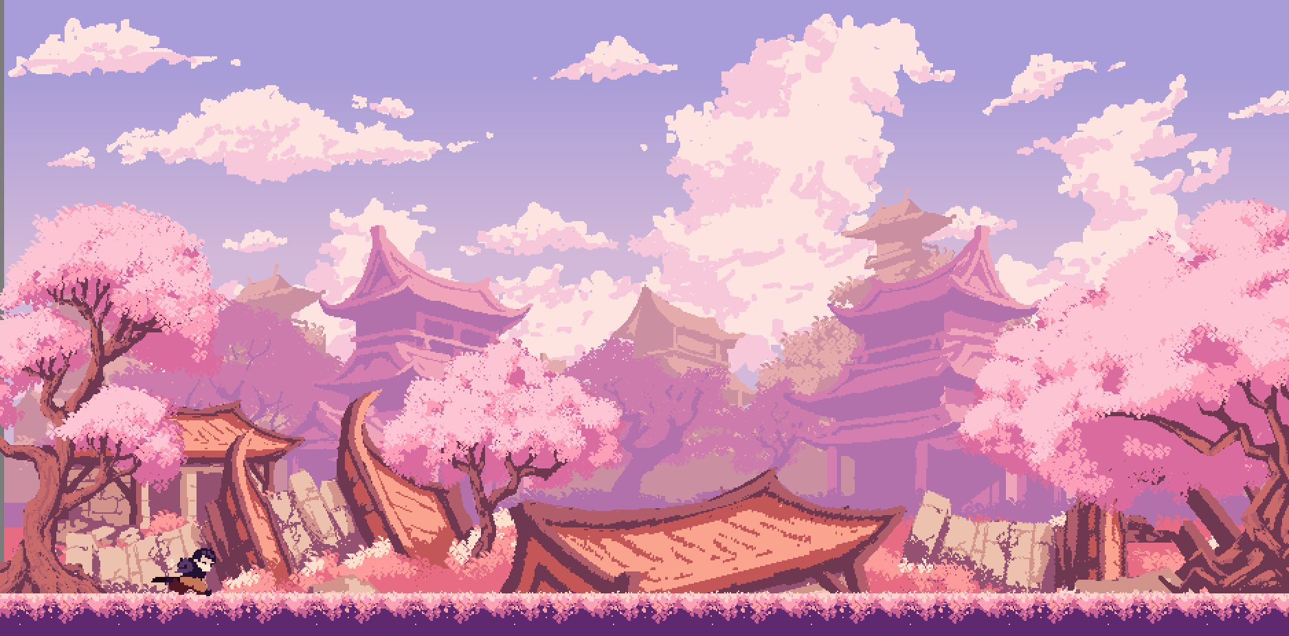 Sakura Temple – 2D Platformer Game Kit by Pozac